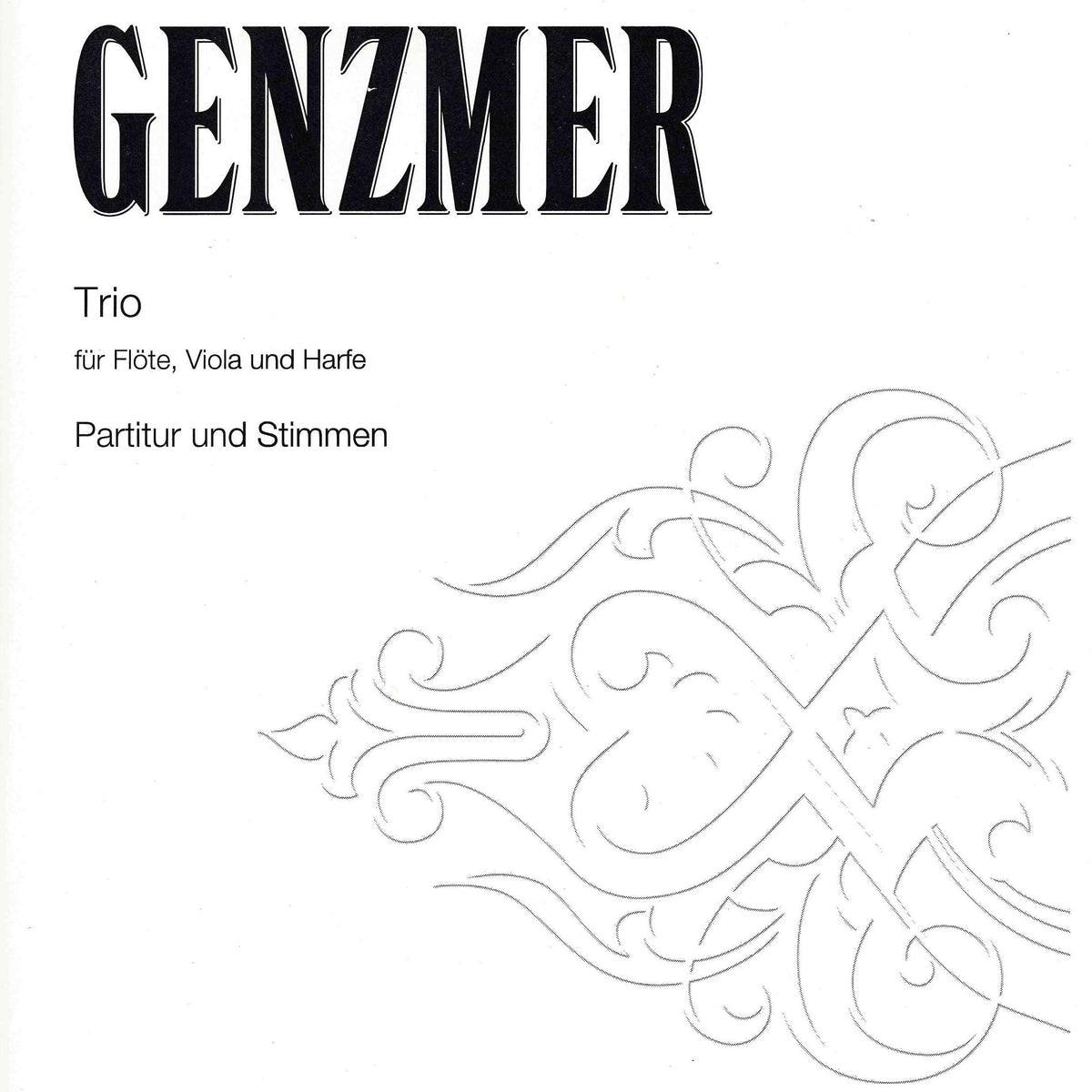 Genzmer: Trio for Flute, Viola, and Harp – Edition Peters Publications
