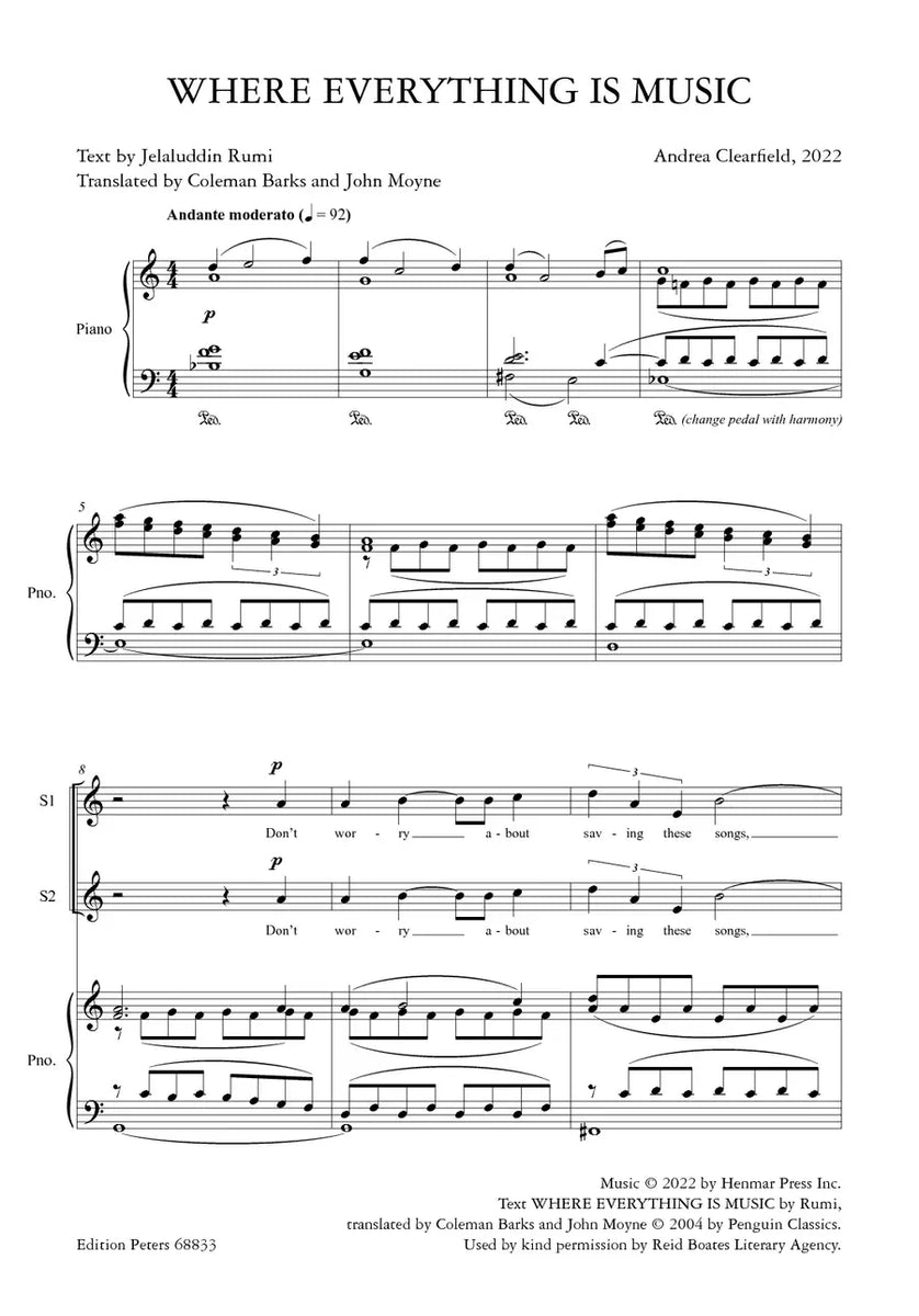 Where Everything is Music – Edition Peters Publications