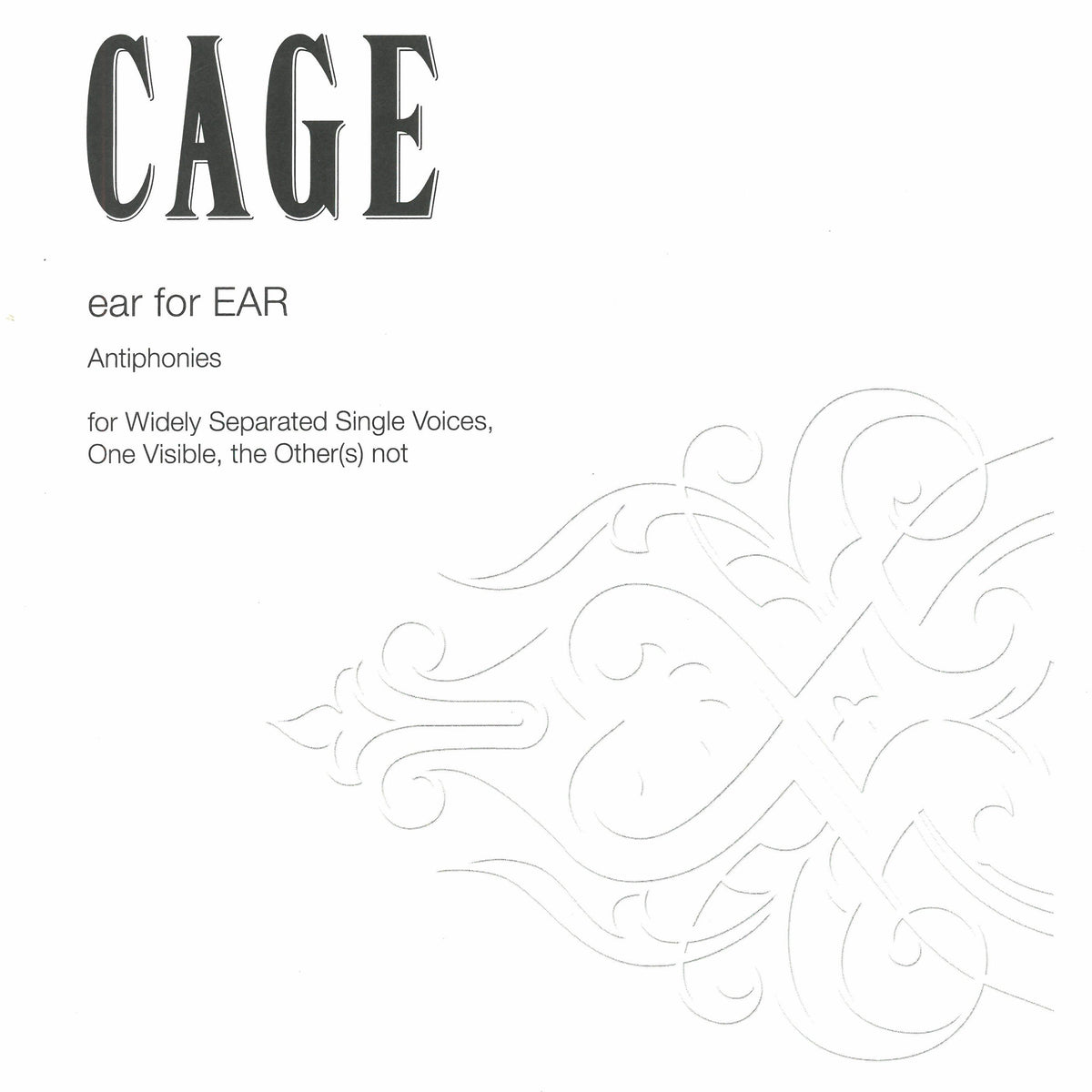 Cage: ear for EAR – Edition Peters Publications