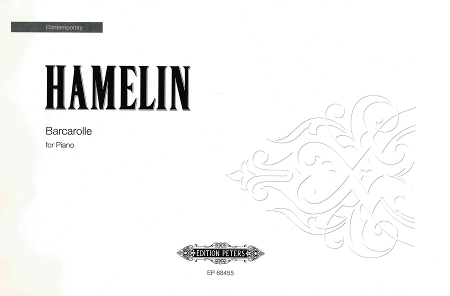Hamelin: Barcarolle – Edition Peters Publications
