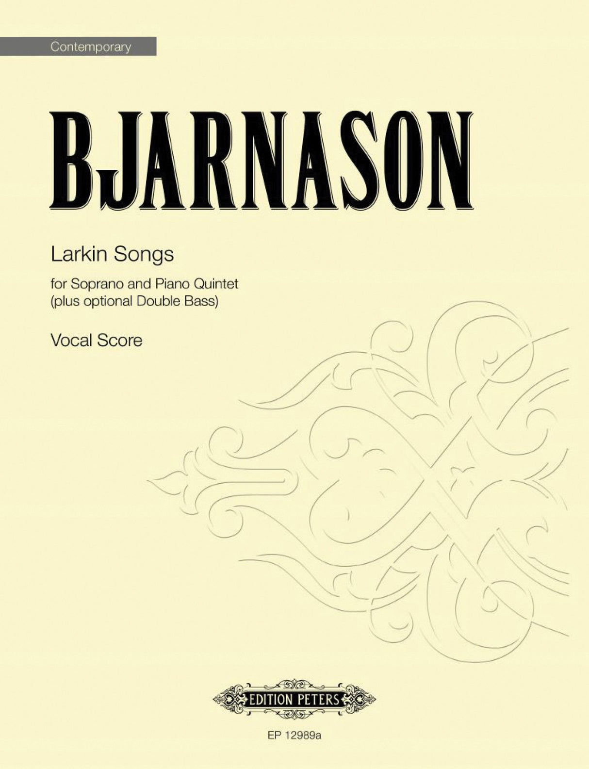 Bjarnason: Larkin Songs – Edition Peters Publications